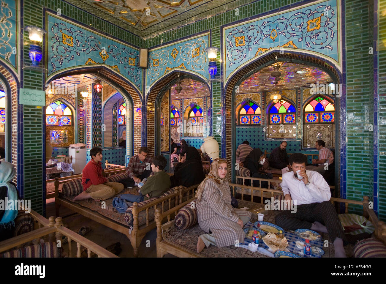 Tea House at Emam Khomeini Square, Esfahan, Iran Stock Photo - Alamy