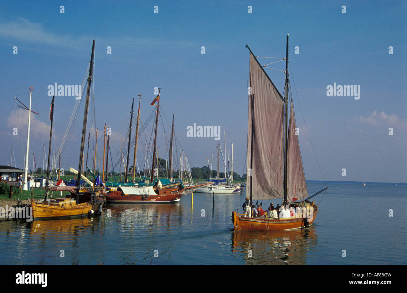 Wustrow harbour, Fischland, Mecklenburg-pomerania, Germany, Europe ...
