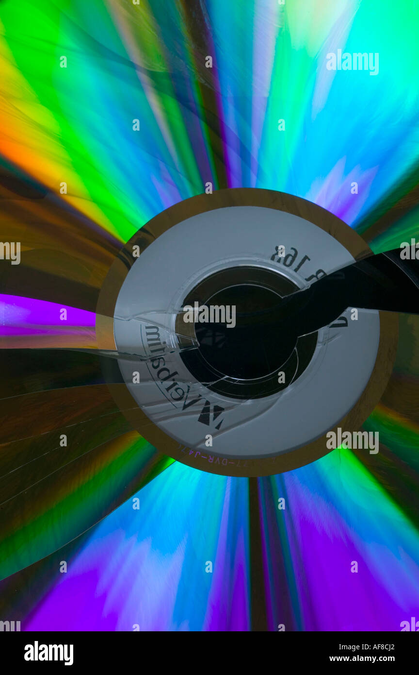 light refracted of the surface of a CD Stock Photo - Alamy