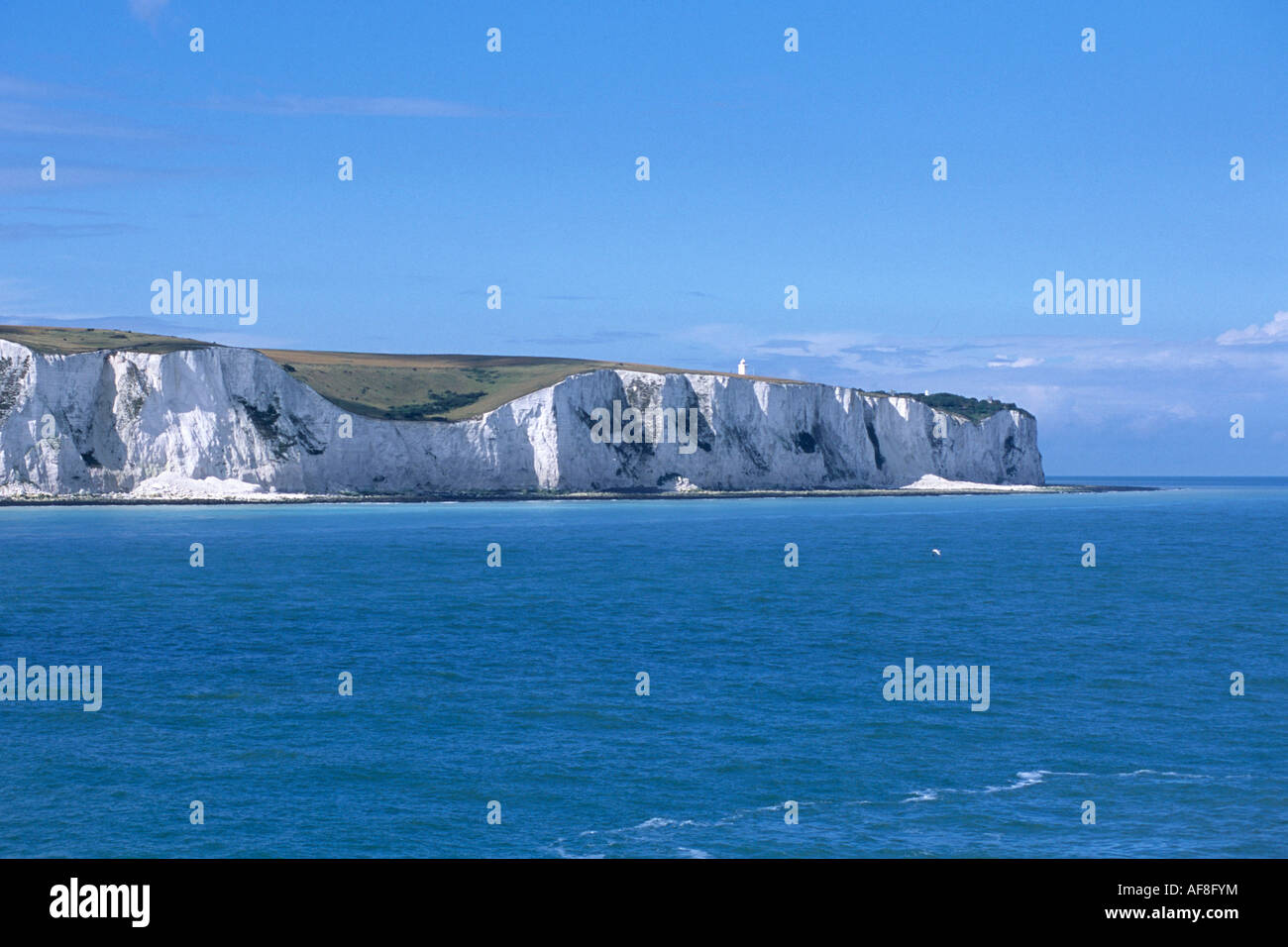 White Cliffs of Dover, View from Ferry on English Channel, Dover, Kent ...