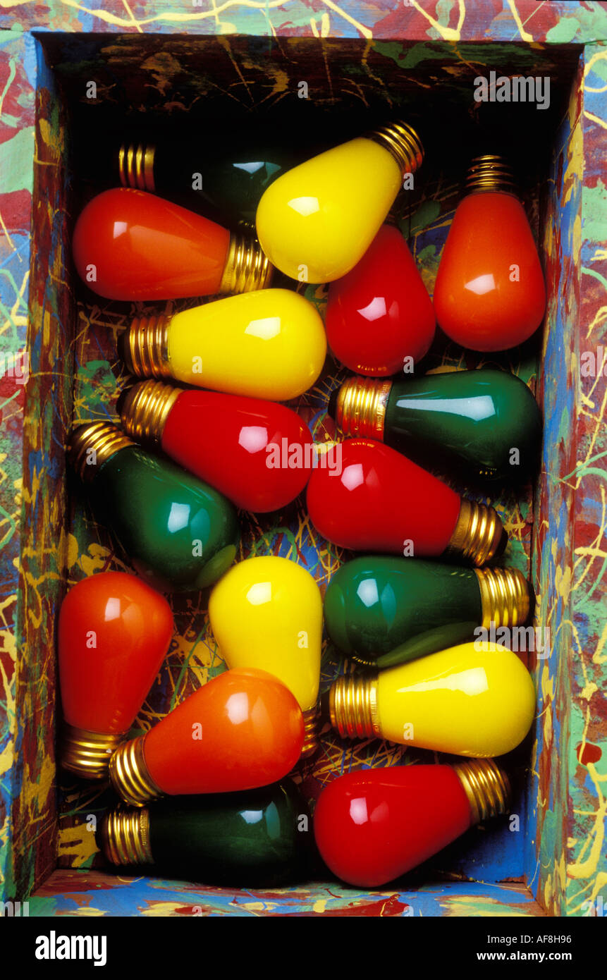 Box full of light bulbs Stock Photo - Alamy