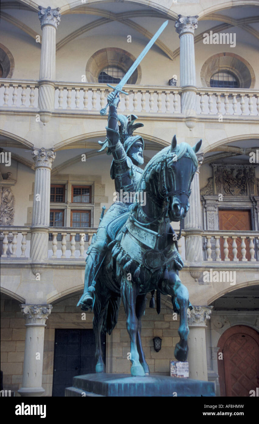 Stuttgart, inner courtyard of the old palace, Baden-Wuerttemberg ...