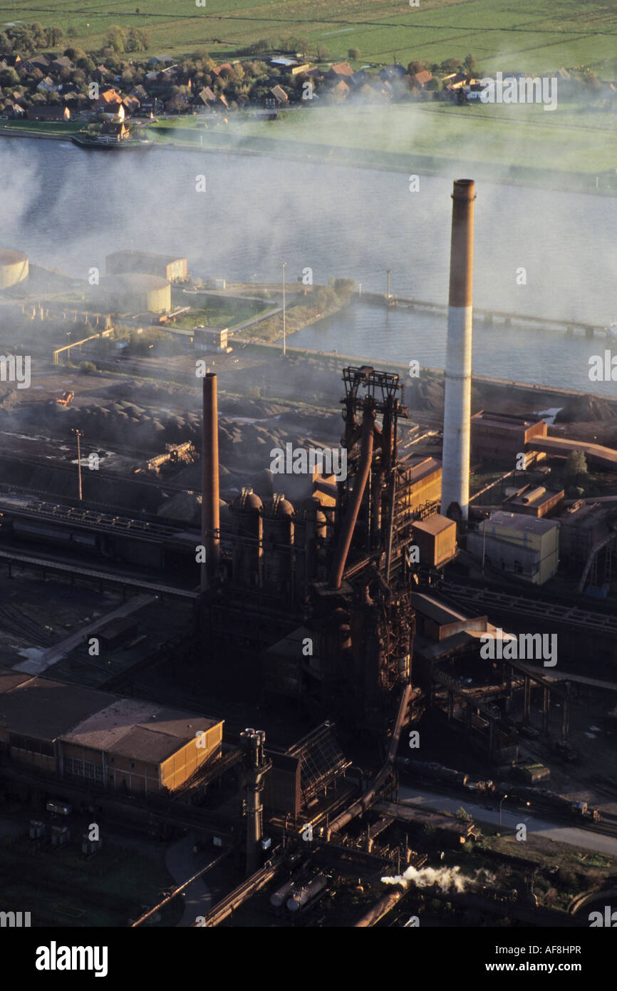 aerial photo of steelworks in Bremen, Germany Stock Photo - Alamy