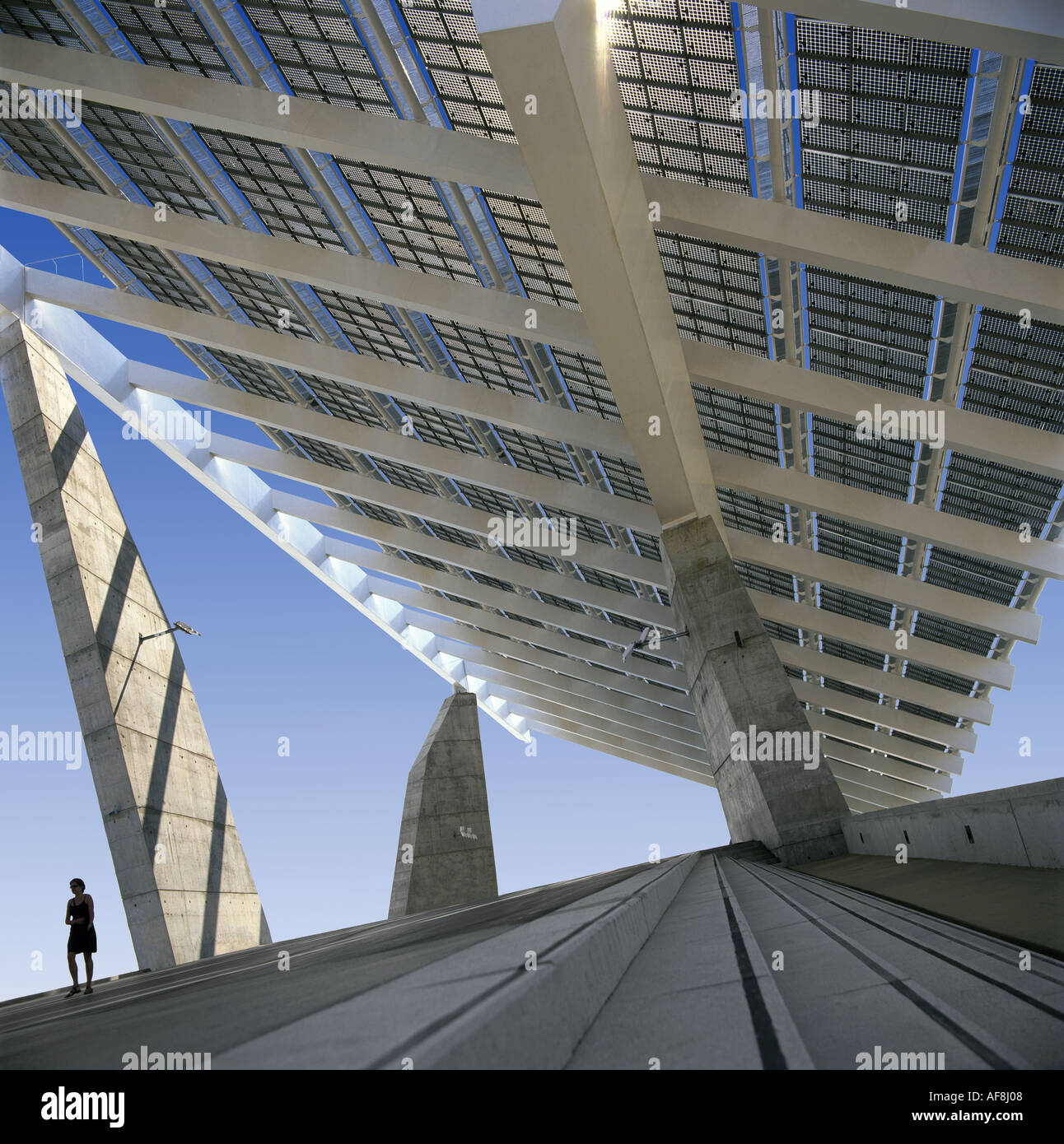 Giant Solar Panel at the Forum complex, Barcelona Stock Photo - Alamy