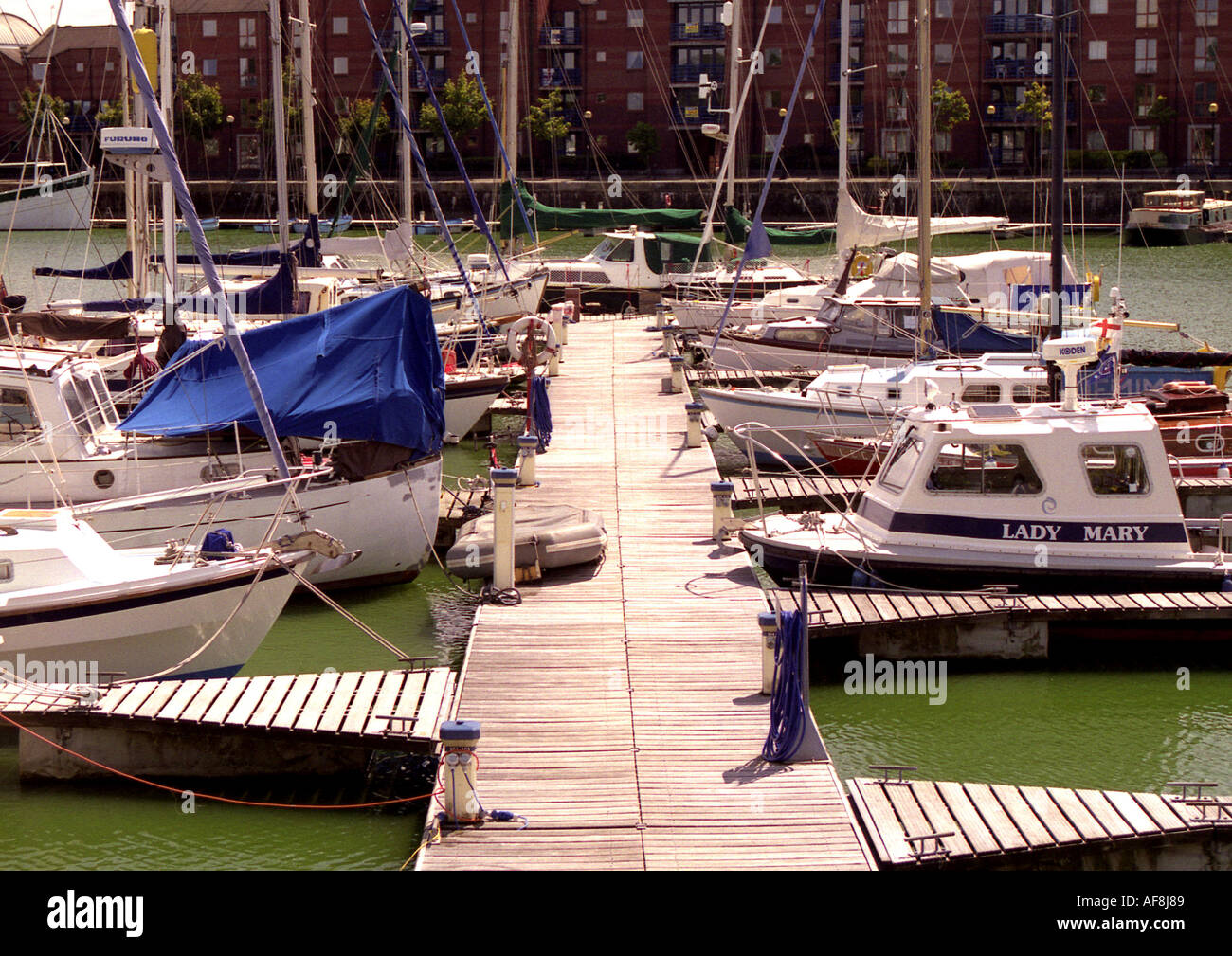 Marina at Preston docks Lancashire UK Stock Photo - Alamy