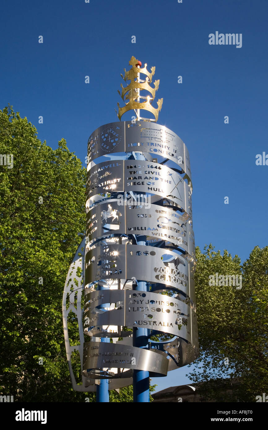 Stainless Steel Sculpture Depicting the History of Hull in Trinity ...
