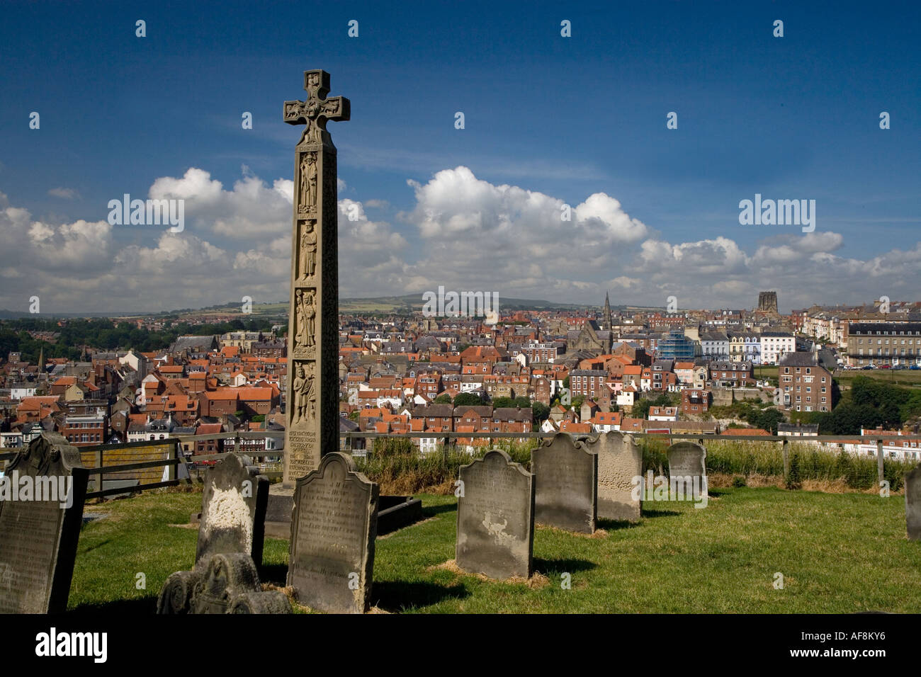 Cadmon Cross Whitby Yorkshire UK July Stock Photo - Alamy