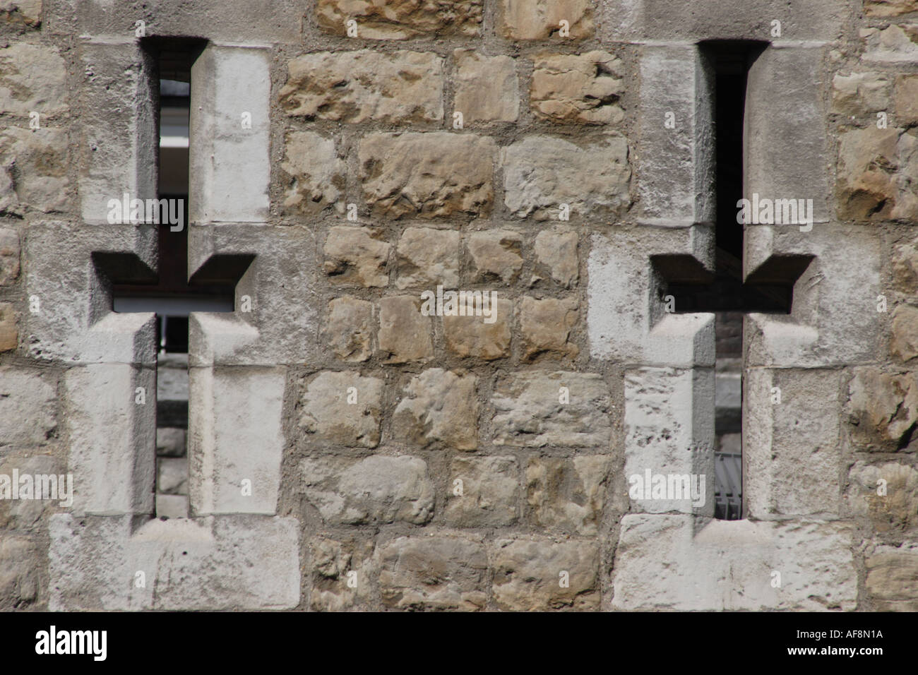 Arrow Slits at the Tower of London Stock Photo - Alamy