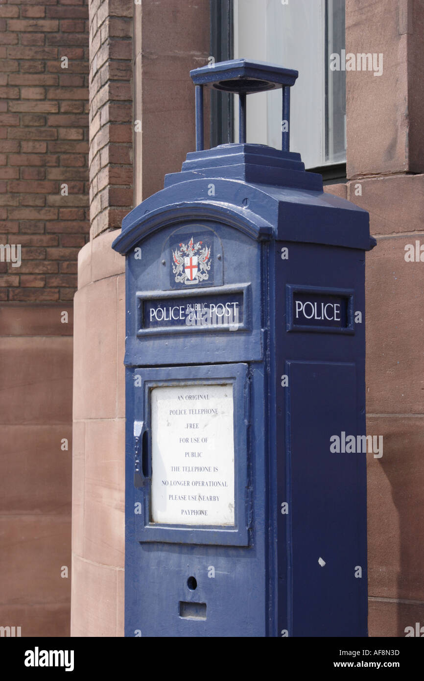 Police Box in London Stock Photo - Alamy