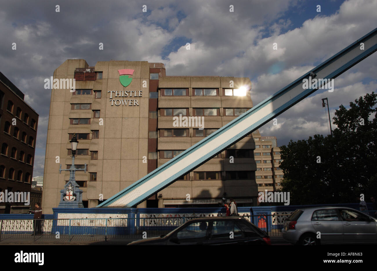 Tower Thistle Hotel from Tower Bridge Stock Photo - Alamy