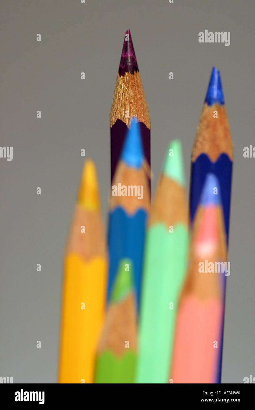 A Stock Photograph of Coloured Pencils Stock Photo - Alamy