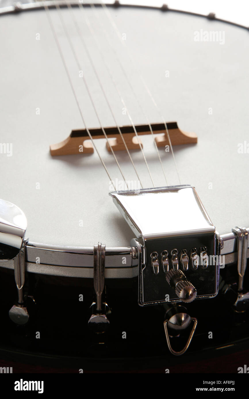 Close up of Banjo Stock Photo - Alamy