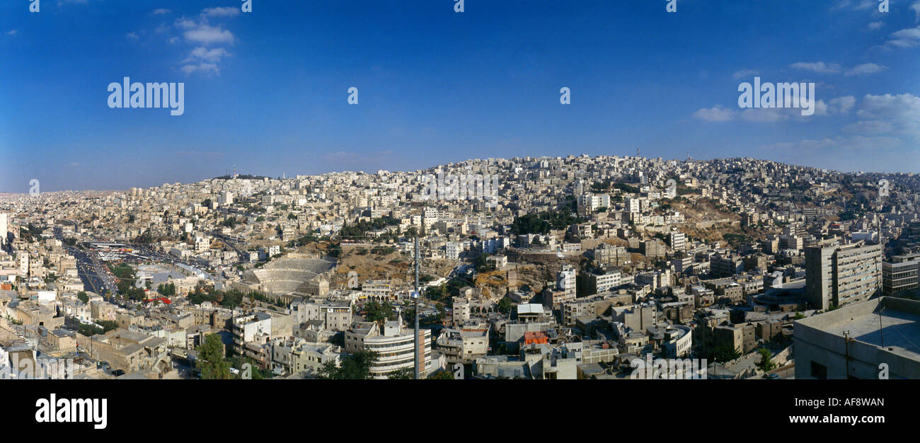 Amman Jordan View From Citadel Stock Photo - Alamy
