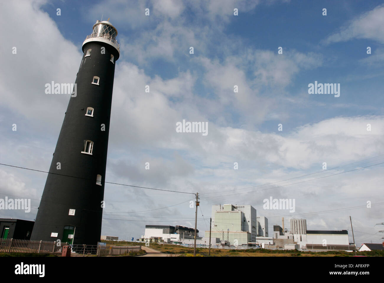 Lighthouse and nuclear power station Dungeoness Kent UK Stock Photo - Alamy