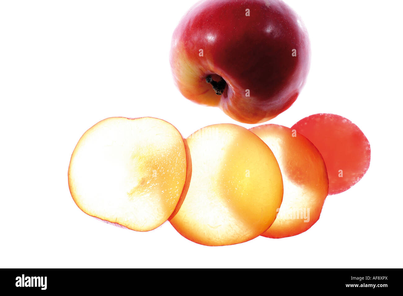 Fruit sliced in rows hi-res stock photography and images - Alamy