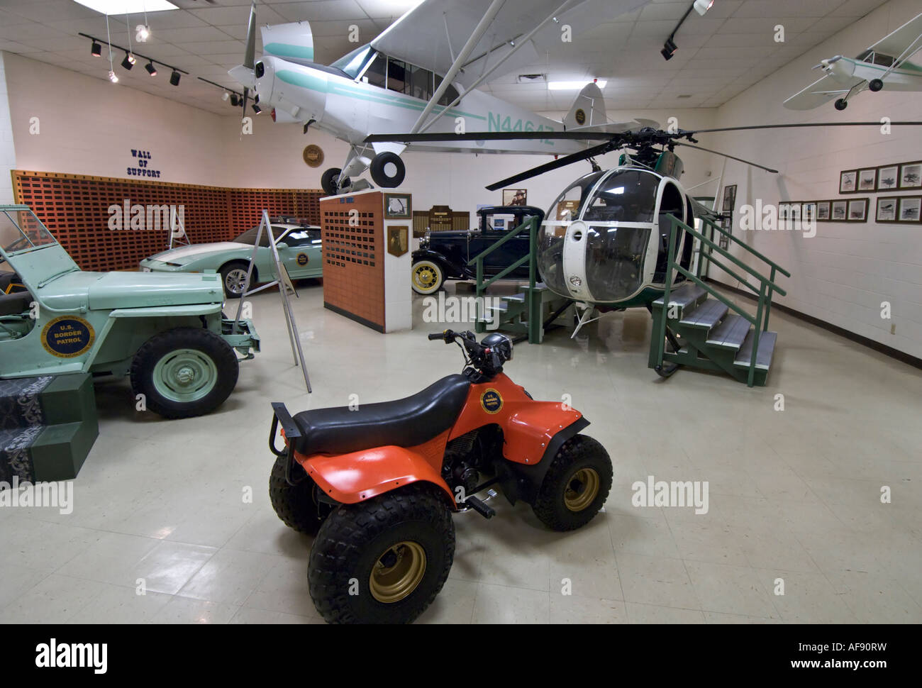 Texas El Paso U S Border Patrol Museum interior vehicle display Stock ...