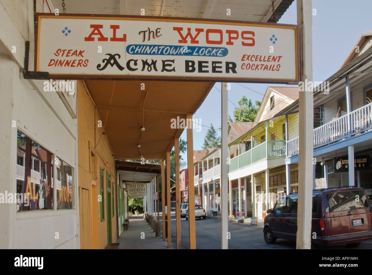 California Delta Region Locke Chinatown Al the Wops restauarnt bar ...