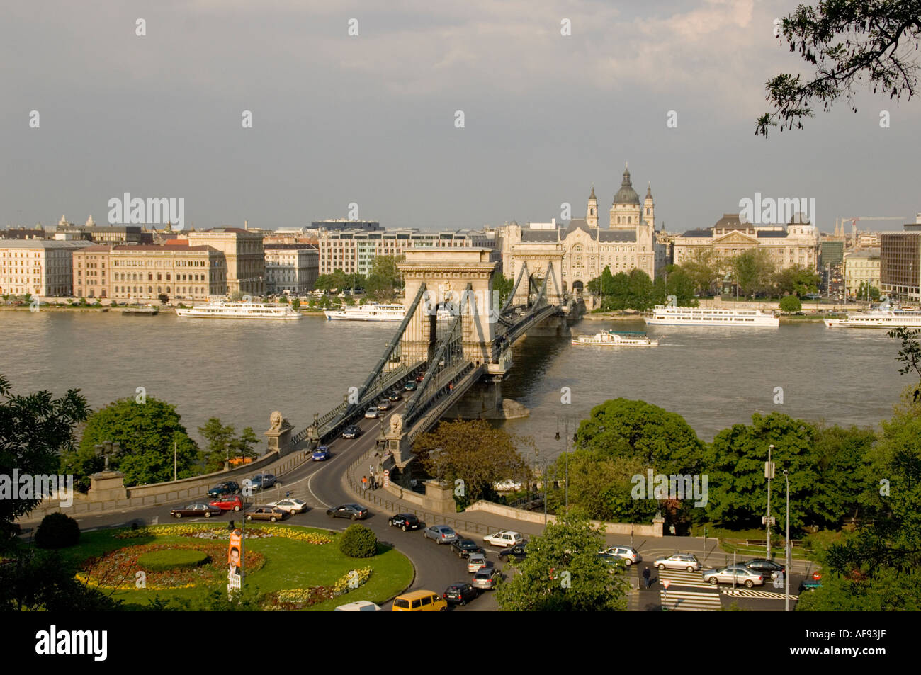 The Chain Bridge, Budapest Stock Photo - Alamy