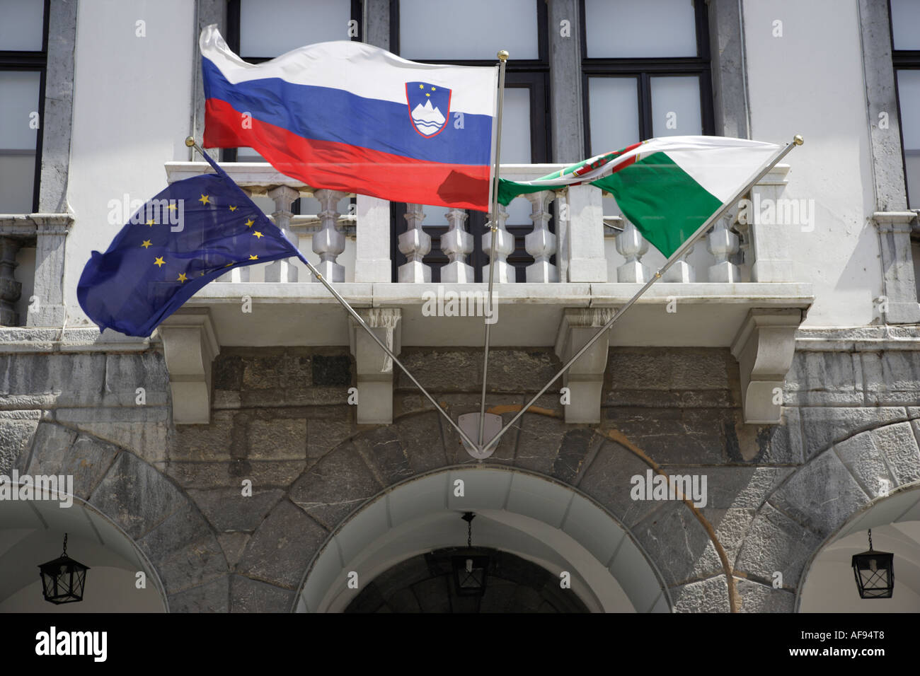 Baroque facade mestni trg town hi-res stock photography and images - Alamy