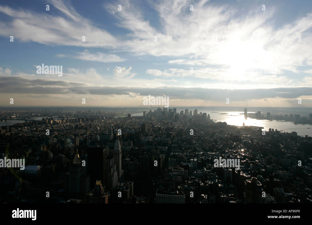spectacular view from observation deck 86th floor near the top of the ...