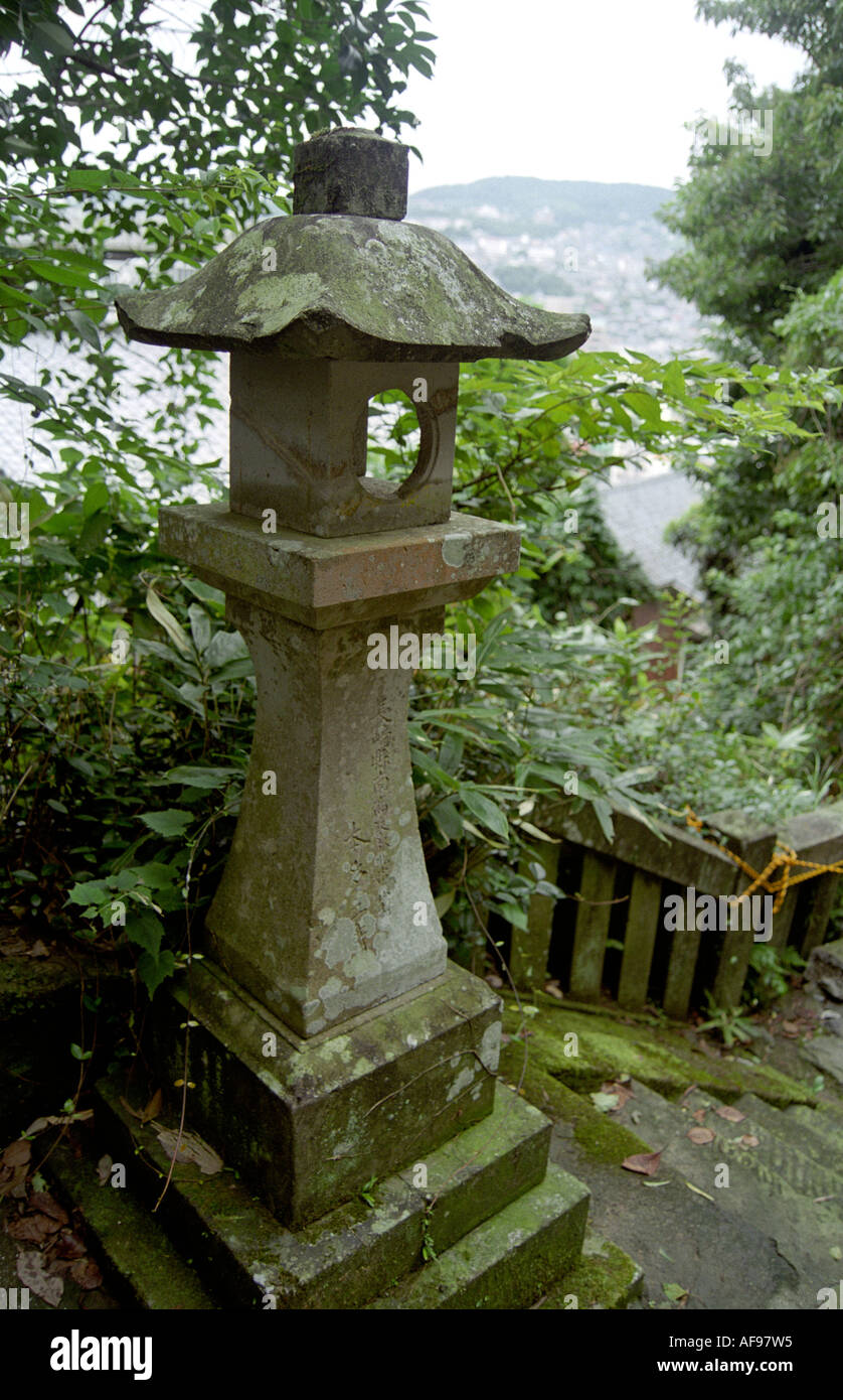 Stone Lantern 1, Shinto Shrine, Nagasaki, Japan Stock Photo - Alamy