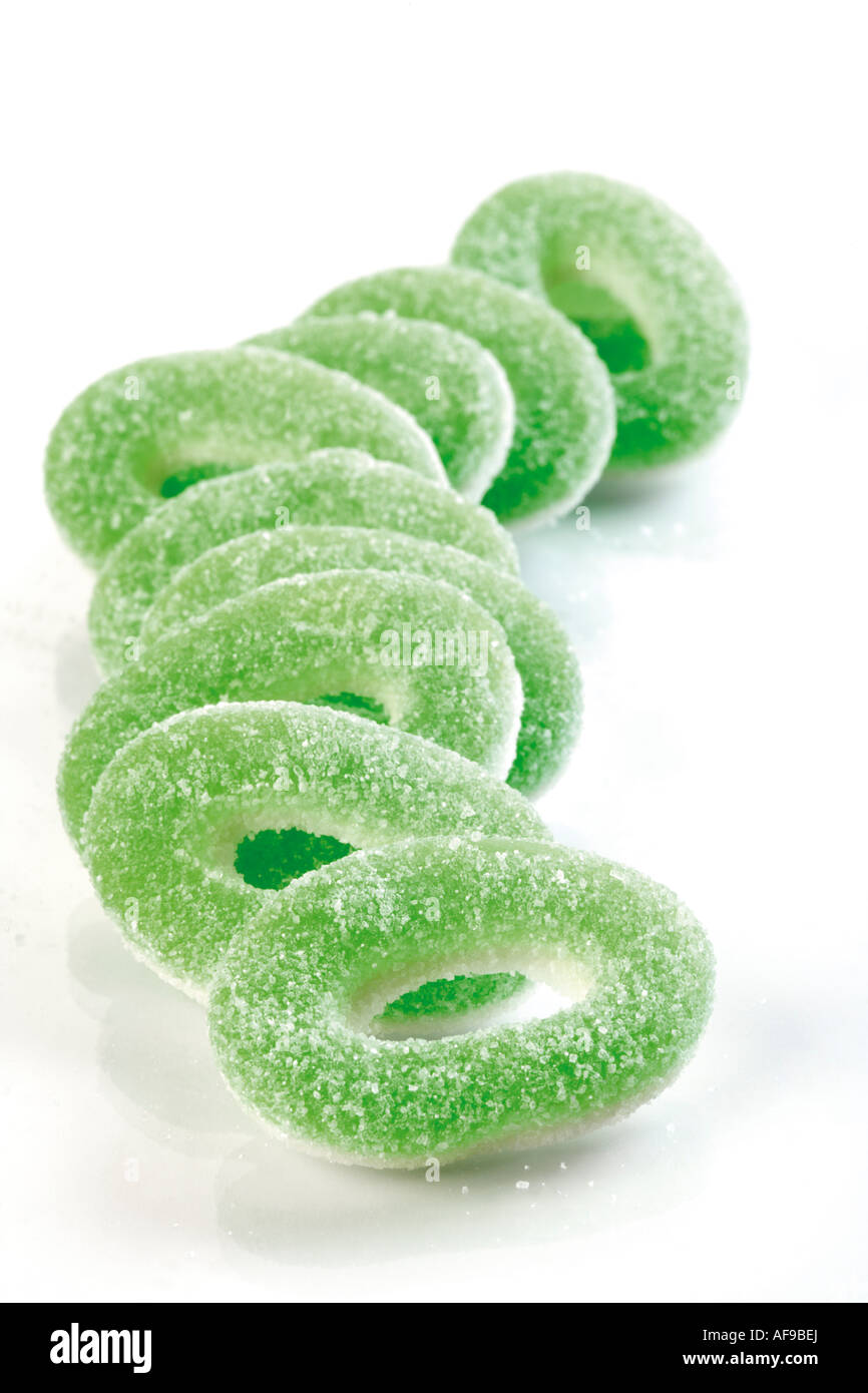 Sugared jelly rings, close-up Stock Photo - Alamy
