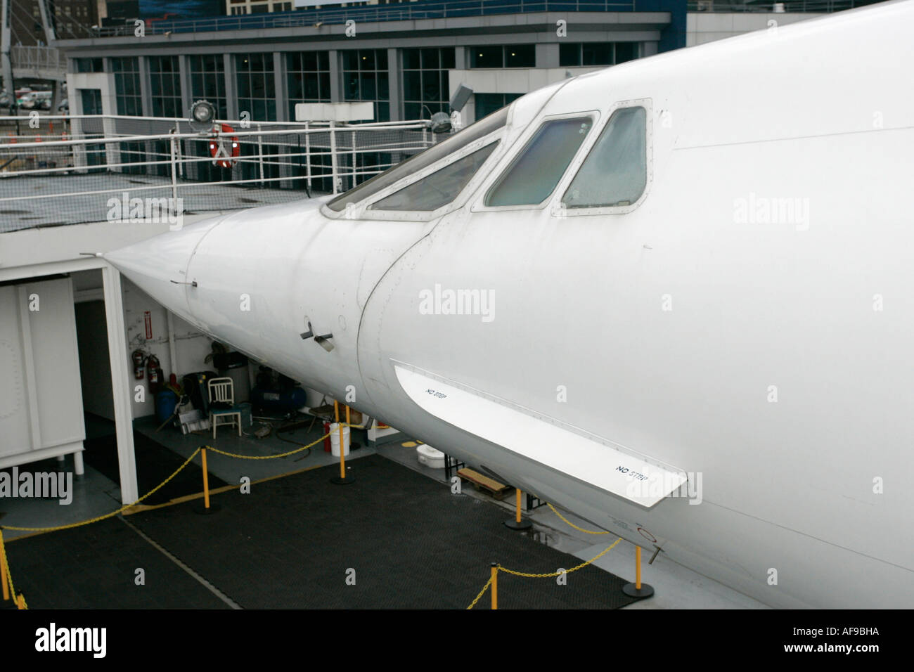 British Airways Concorde exhibit at the Intrepid Sea Air Space Museum ...