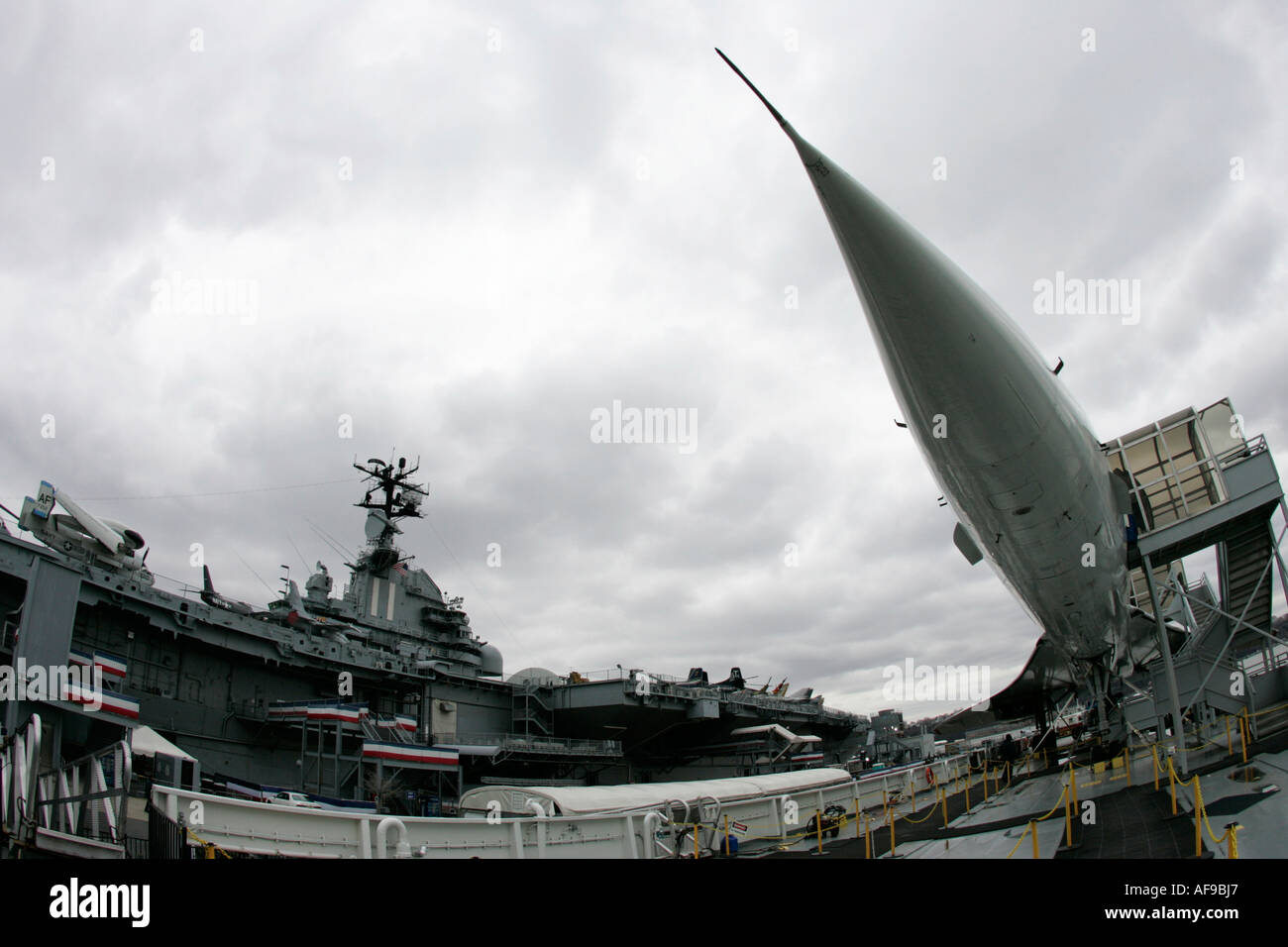 British Airways Concorde exhibit at the Intrepid Sea Air Space Museum ...
