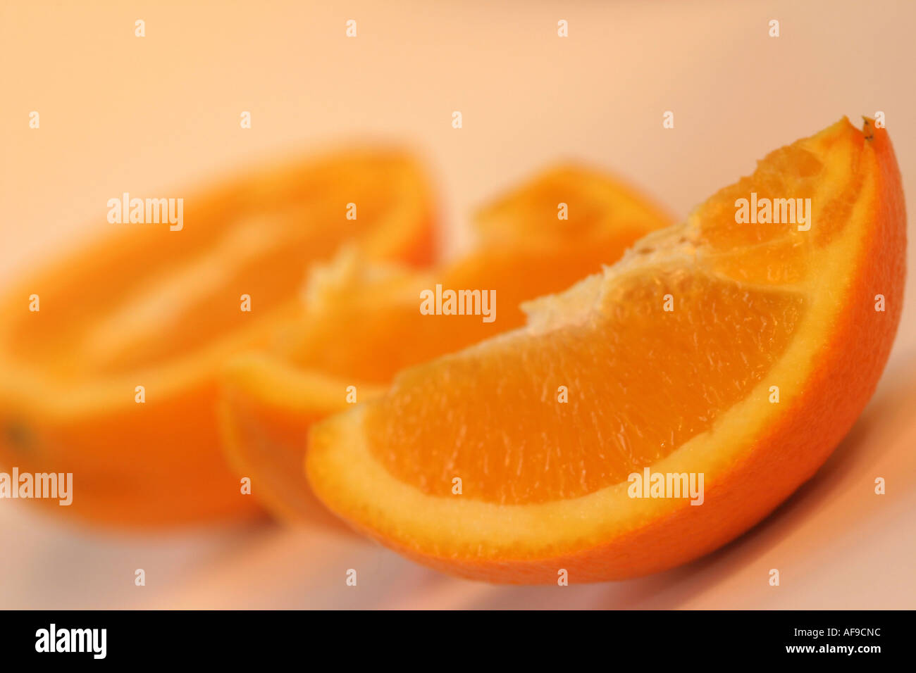 A Stock Photograph of Fresh Oranges Sliced Stock Photo - Alamy
