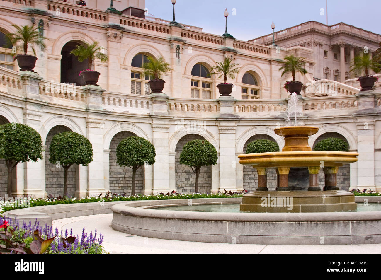 The balcony of the US Congress overlooking the national mall Stock ...