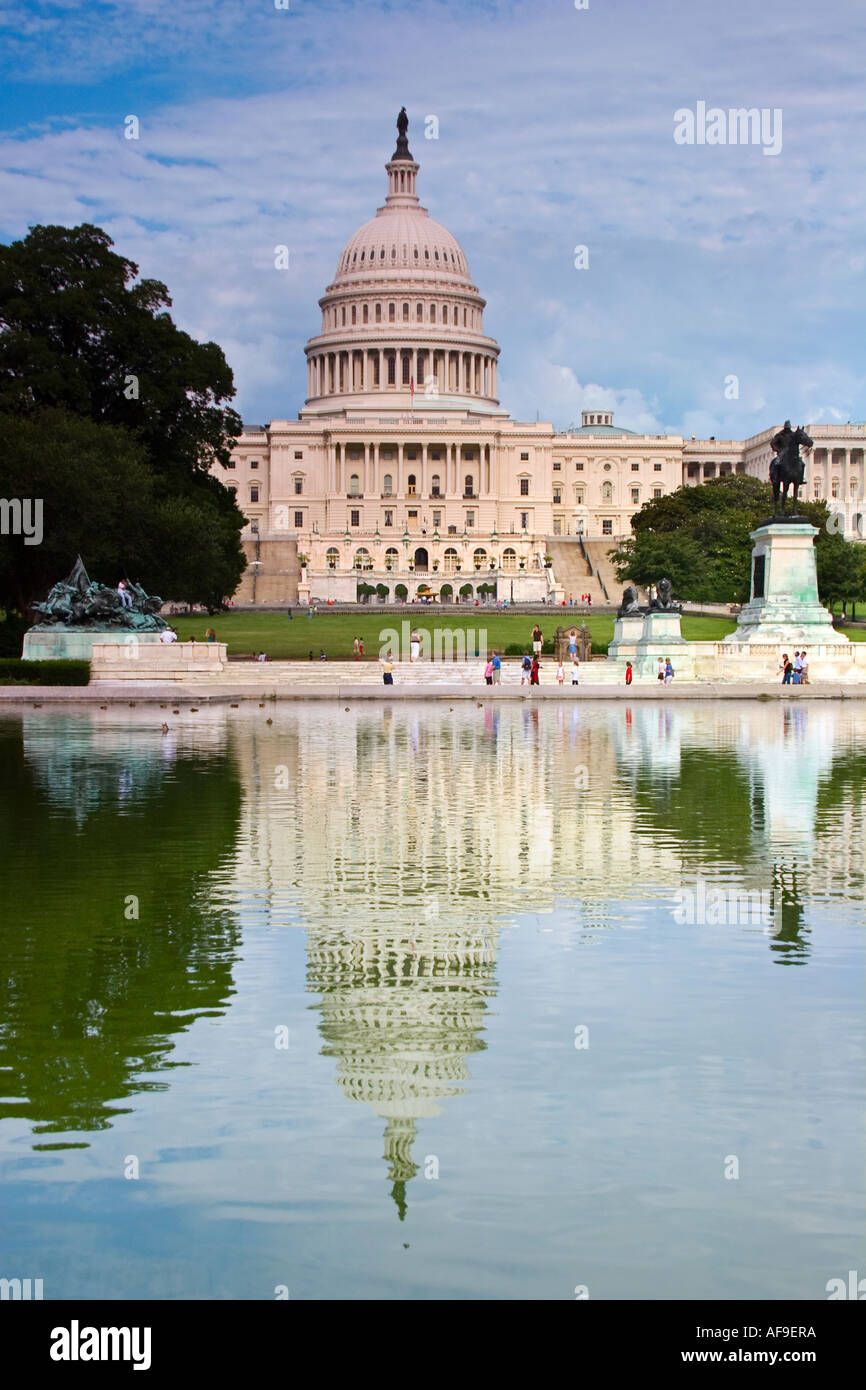 US Capitol Building and the Reflecting Pool, Washington DC Stock Photo ...