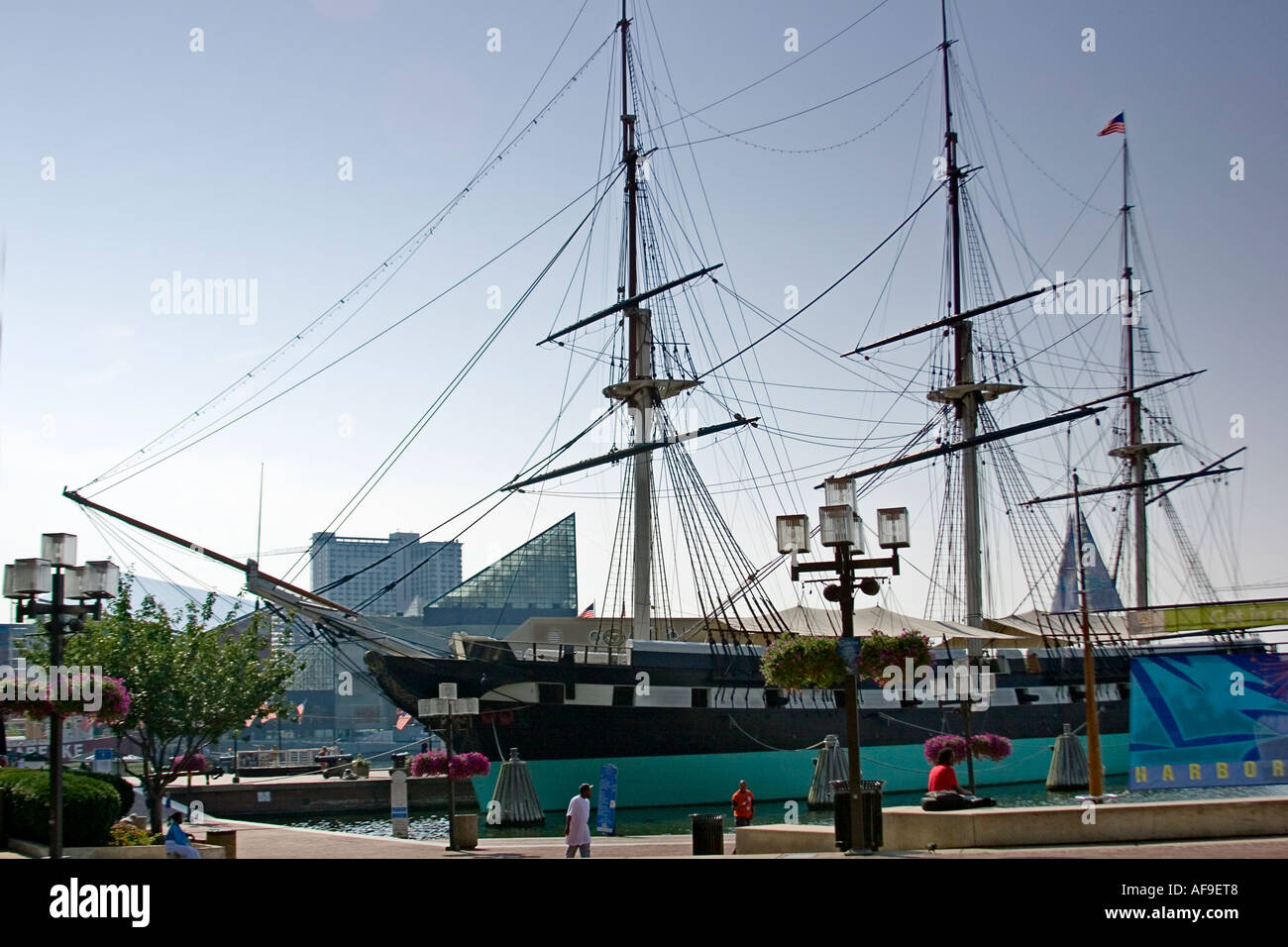 USS Constellation in the Inner Harbor of Baltimore MD Stock Photo - Alamy