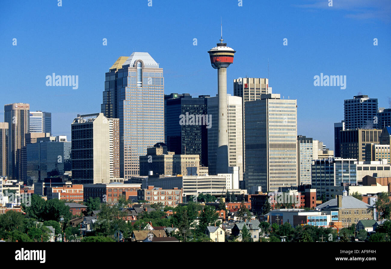 A view of the skyline of Calgary Canada Capital of Alberta Stock Photo ...