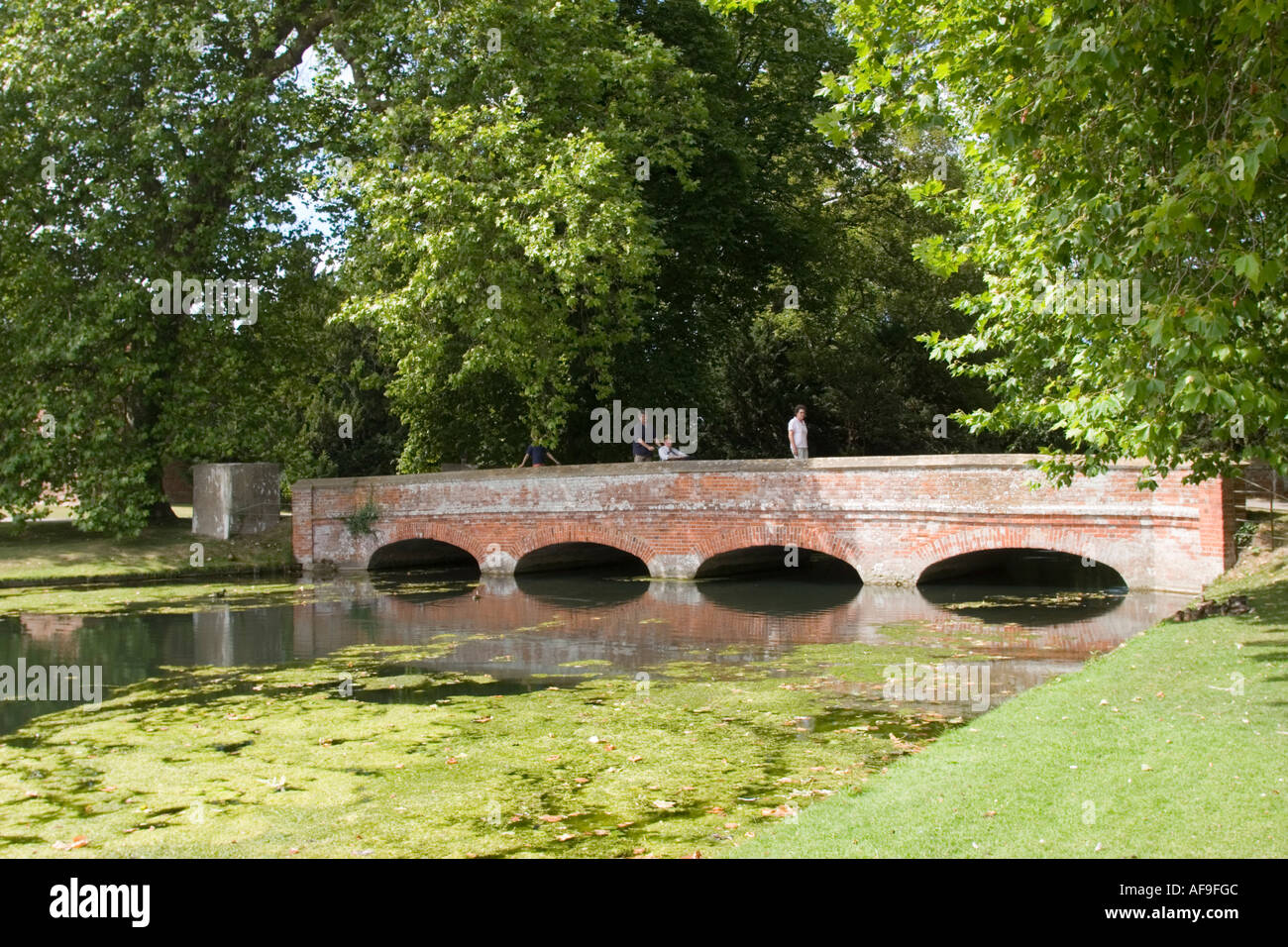 Bridge in the grounds of Audley End House Saffron Walden Cambridgeshire ...