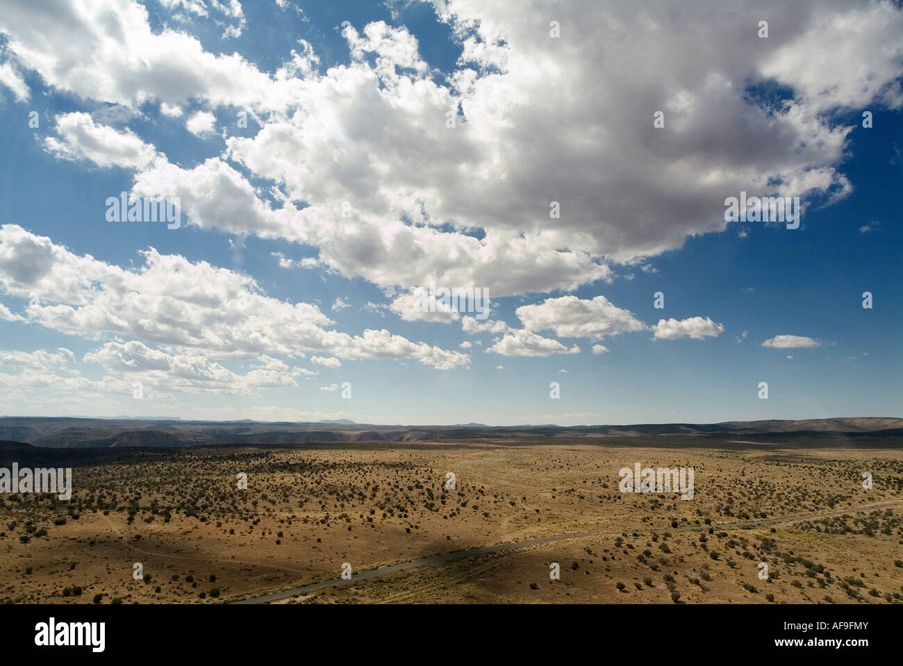 Aerial view of Mojave desert. Nevada - Arizona States. USA Stock Photo ...