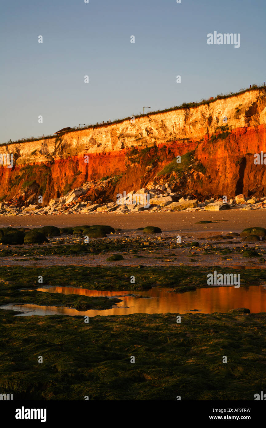 Colourful Hunstanton Cliffs Norfolk England Stock Photo - Alamy