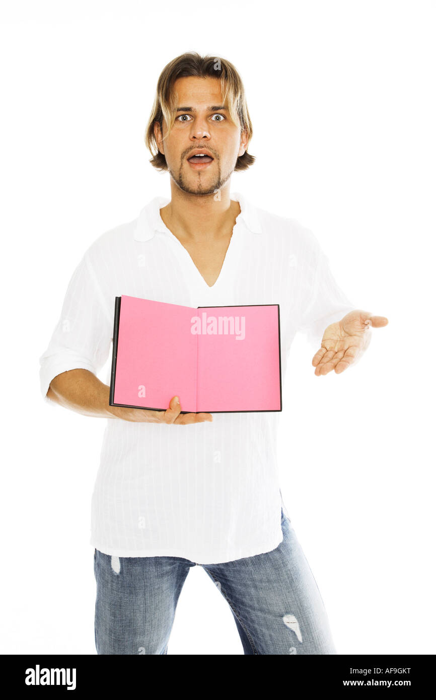 Man holding diary, close-up Stock Photo - Alamy