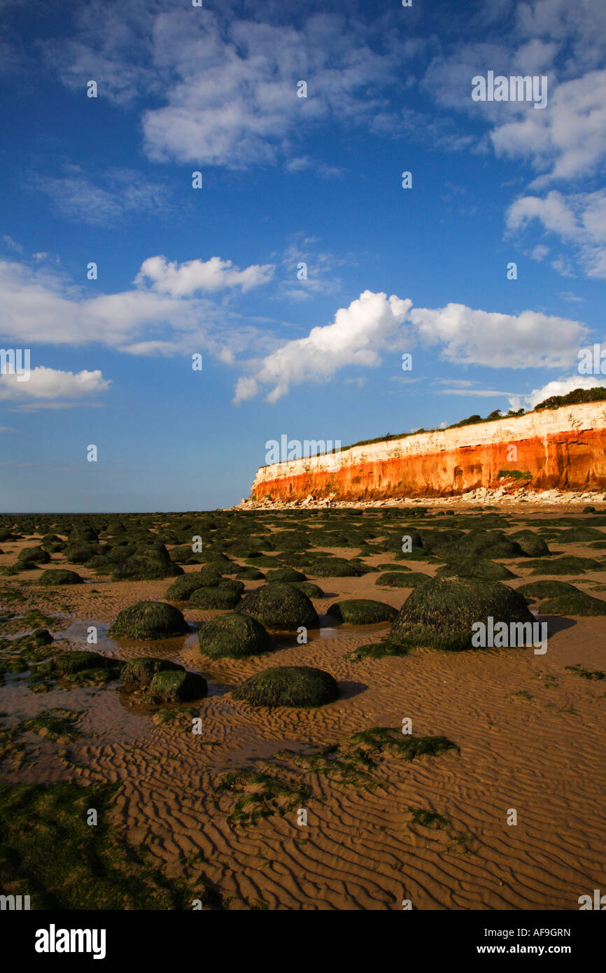 Colourful Hunstanton Cliffs Norfolk England Stock Photo - Alamy