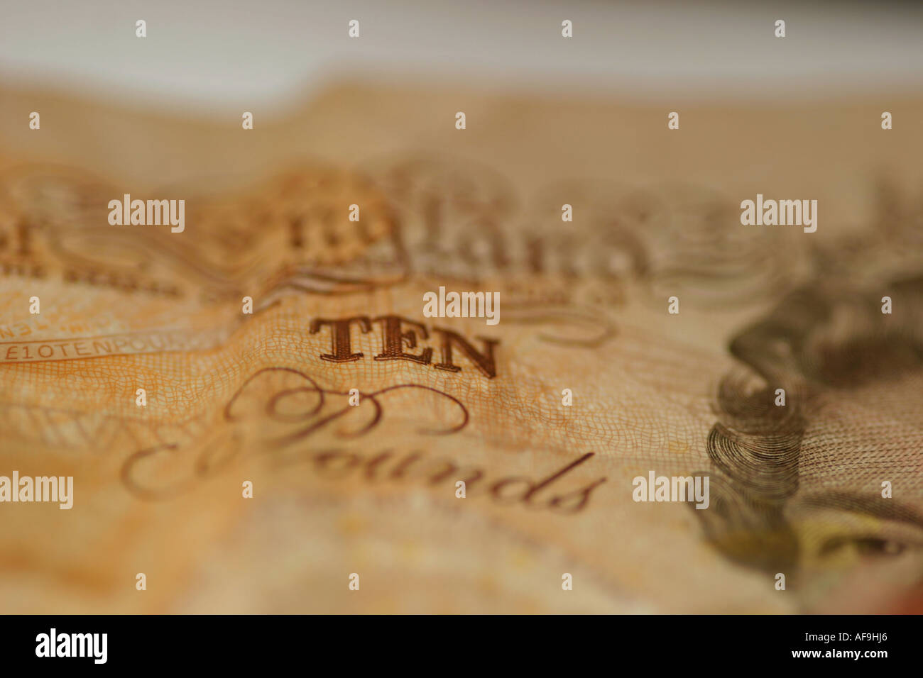 A Stock Photograph of a British Ten Pound Note Stock Photo - Alamy