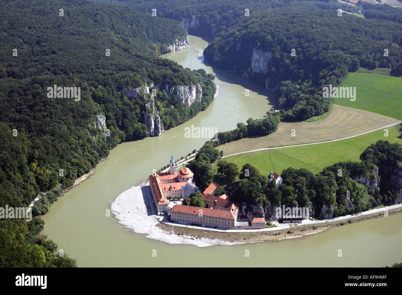 Germany bavaria view weltenburg abbey hi-res stock photography and ...