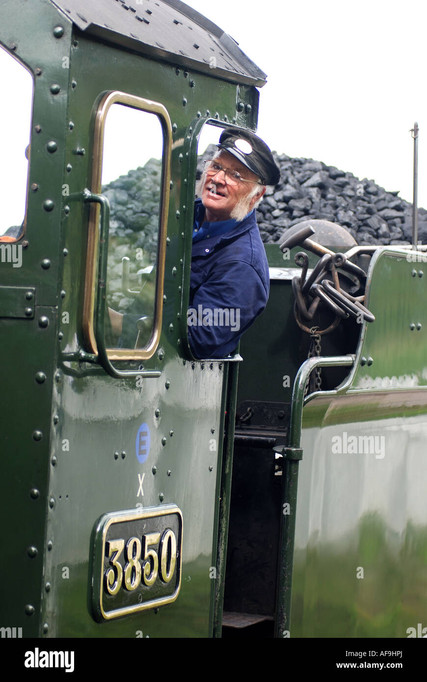 Steam train driver coal hi-res stock photography and images - Alamy