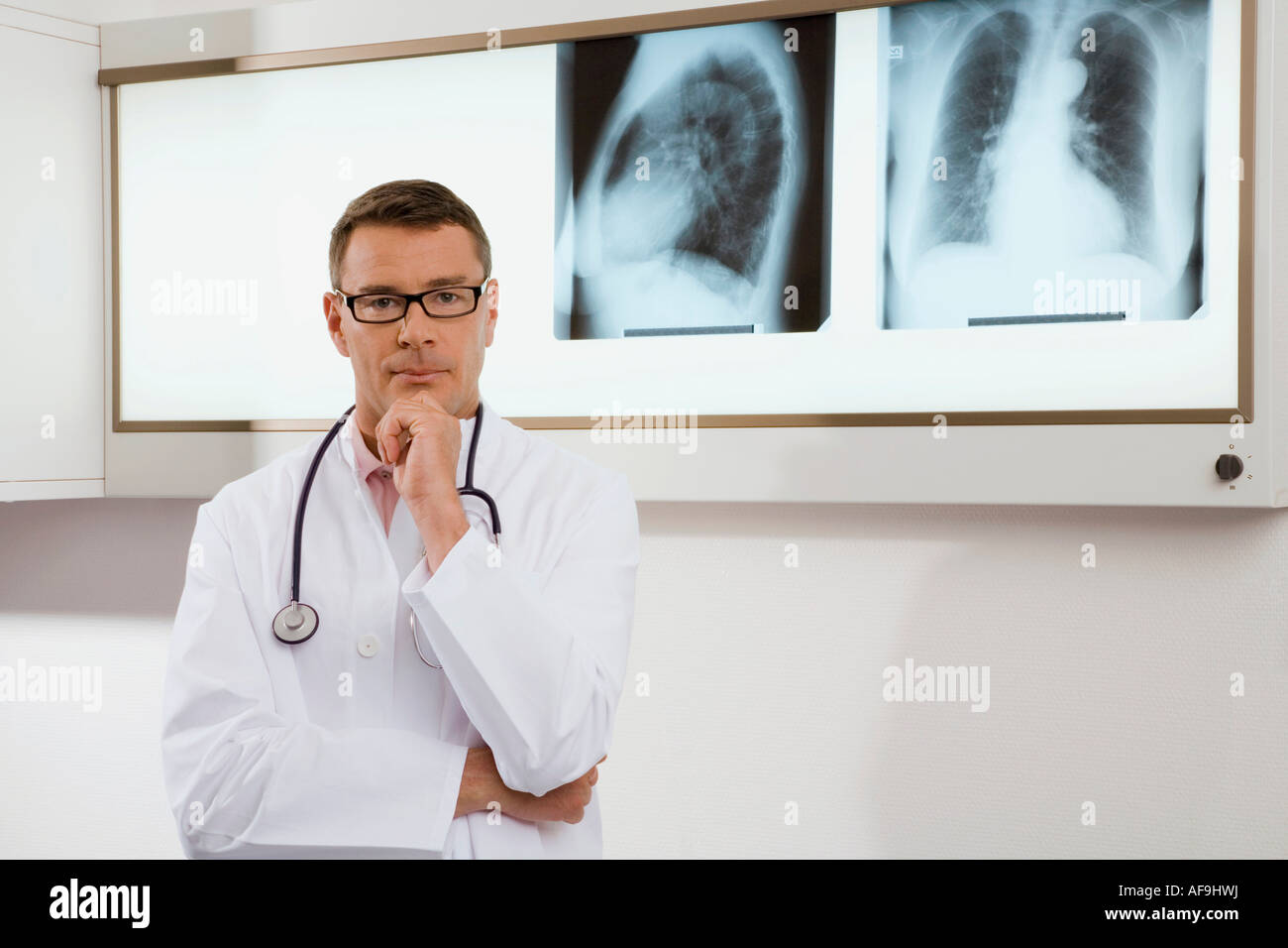 Doctor with stethoscope Stock Photo - Alamy