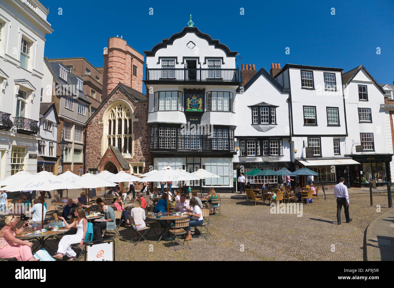 [Mols Coffee shop] Exeter Devon England Stock Photo - Alamy