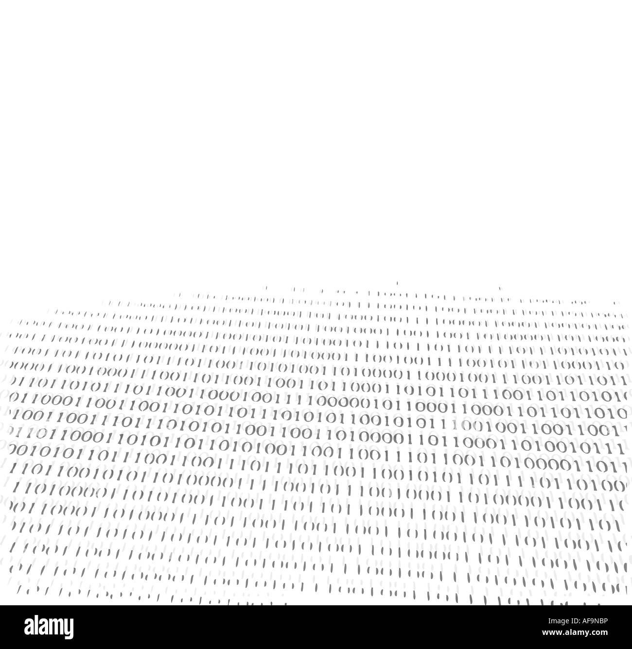 Binary Numbers fading into the background Stock Photo - Alamy