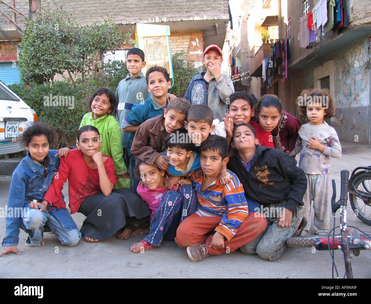 Egyptian street children hi-res stock photography and images - Alamy