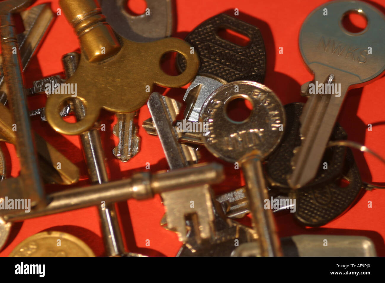 A Stock Photograph of a Pile of Keys Stock Photo - Alamy