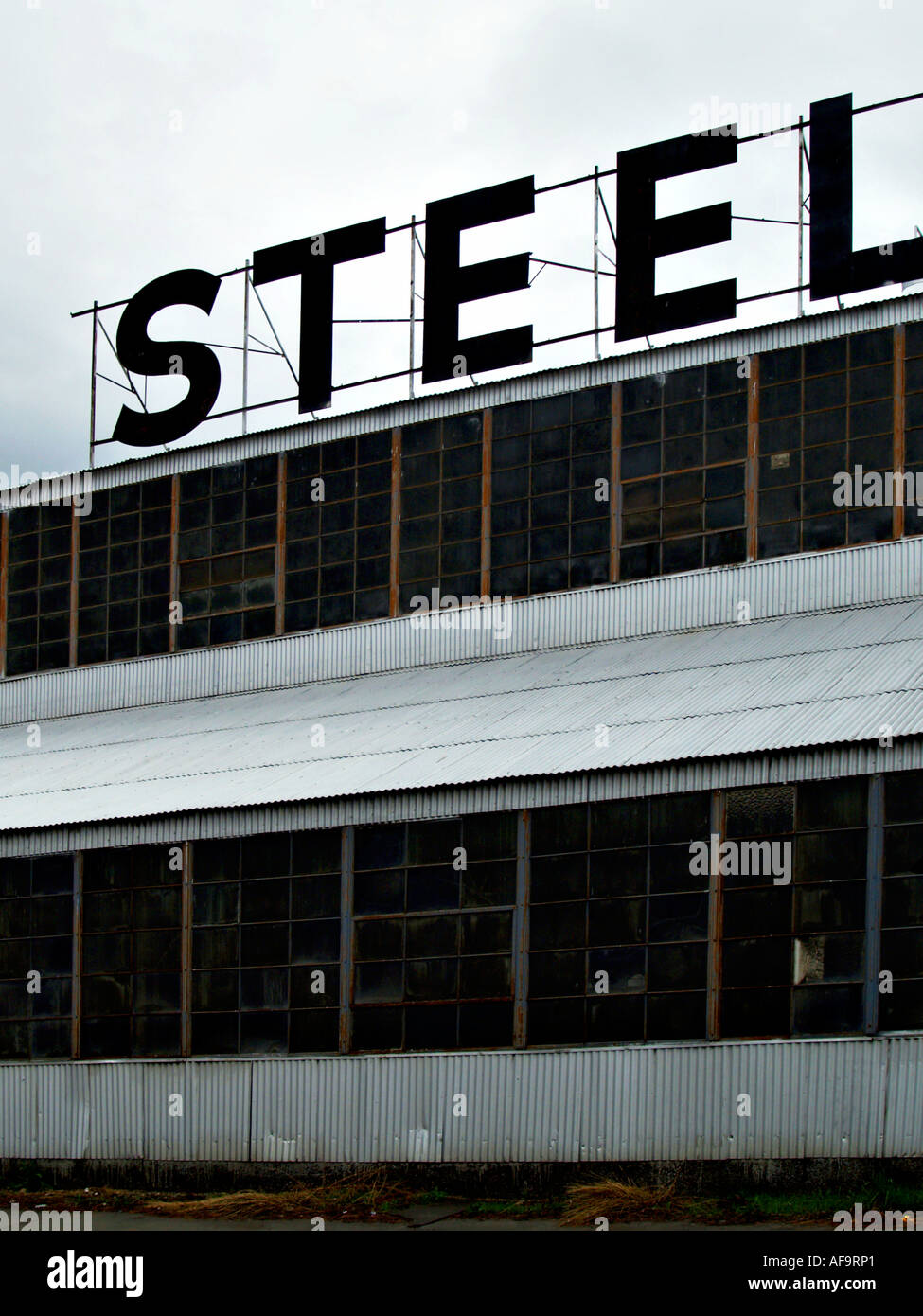 Sign on corrugated steel building hi-res stock photography and images ...
