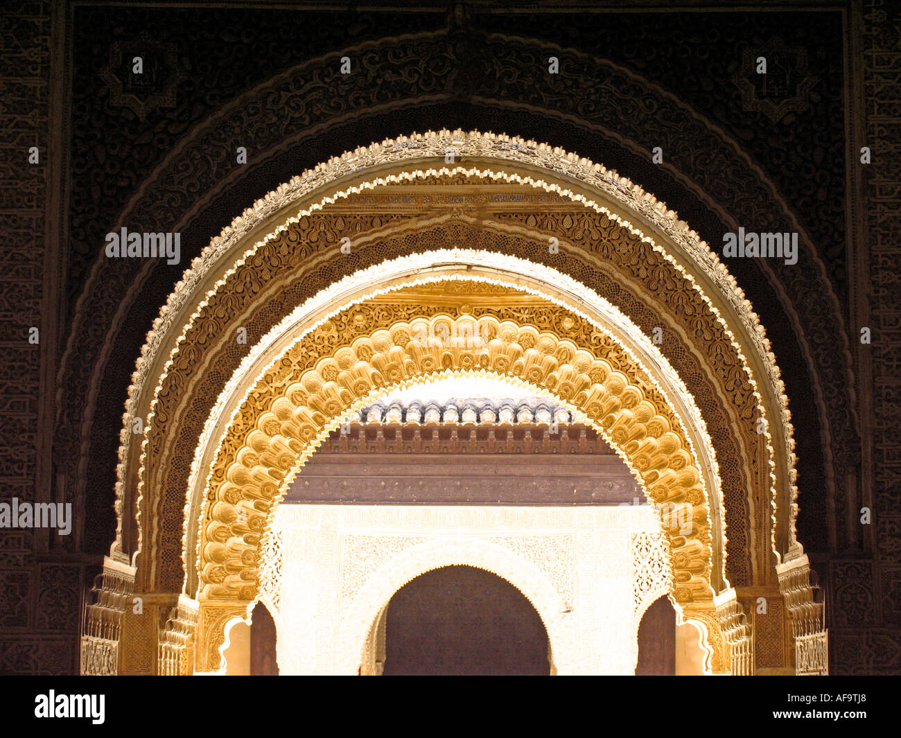 Sala de los Reyes hall of the kings Alhambra Granada Andalucia Spain ...