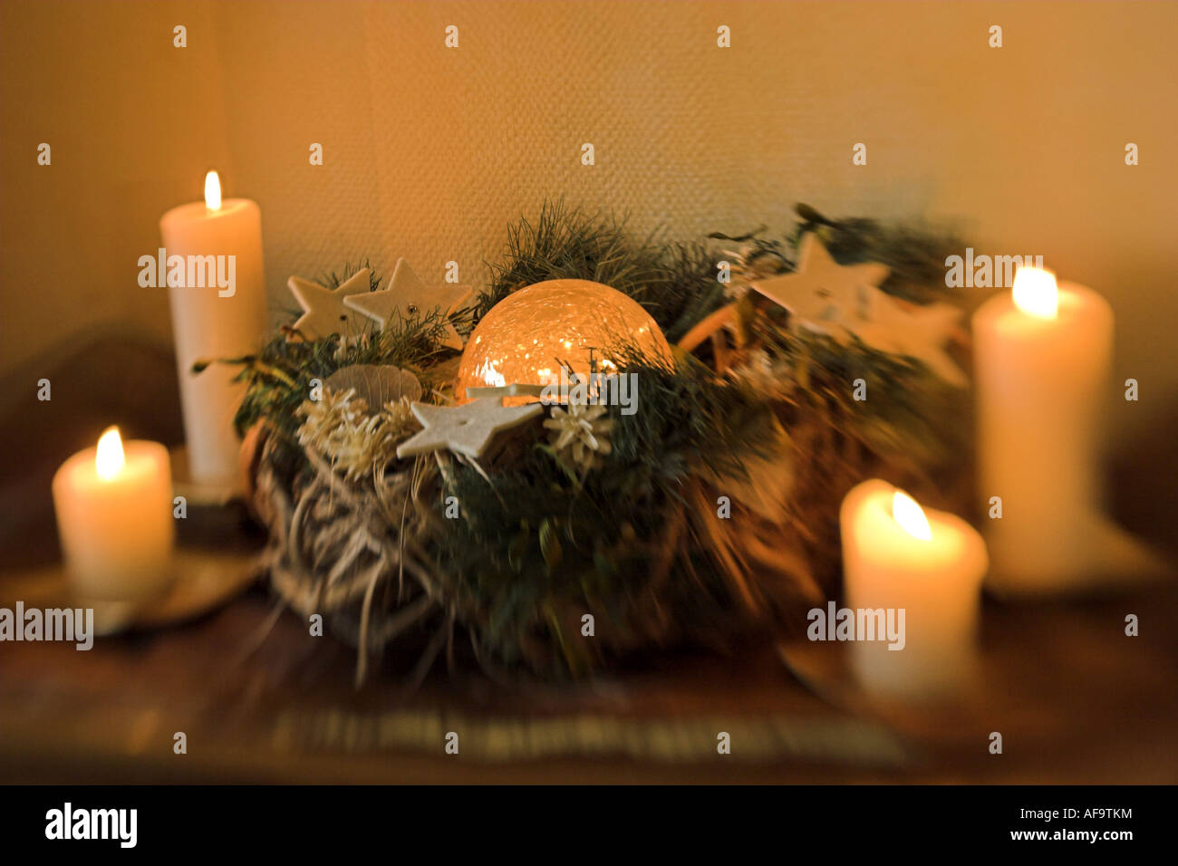 advent wreath, Germany Stock Photo - Alamy