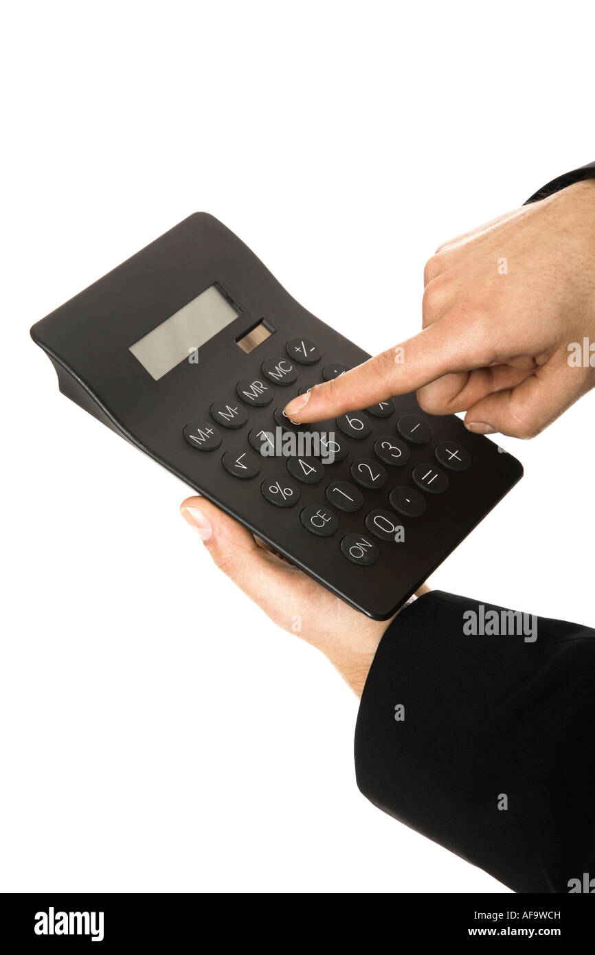 Man using calculator, close-up Stock Photo - Alamy Man using calculator, close-up Stock Photo - Alamy
